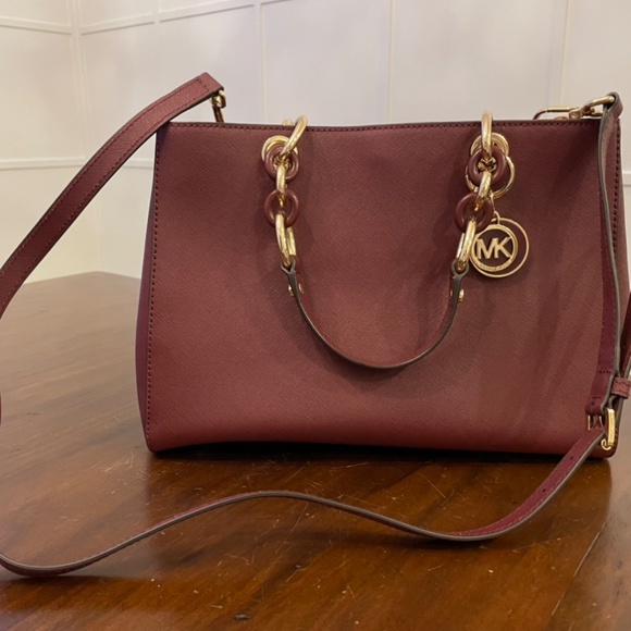 Michael Kors | Bags | Michael Kors Maroon Purse | Poshmark
